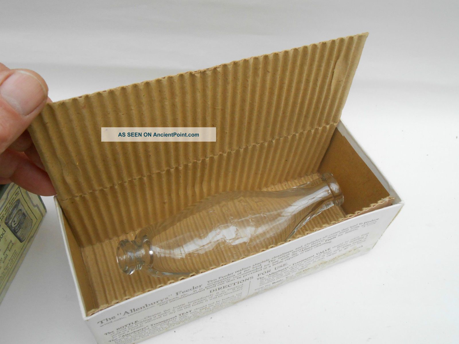 Early 20th C. Boxed Allenbury ' S Feeder Baby Feeding Bottle