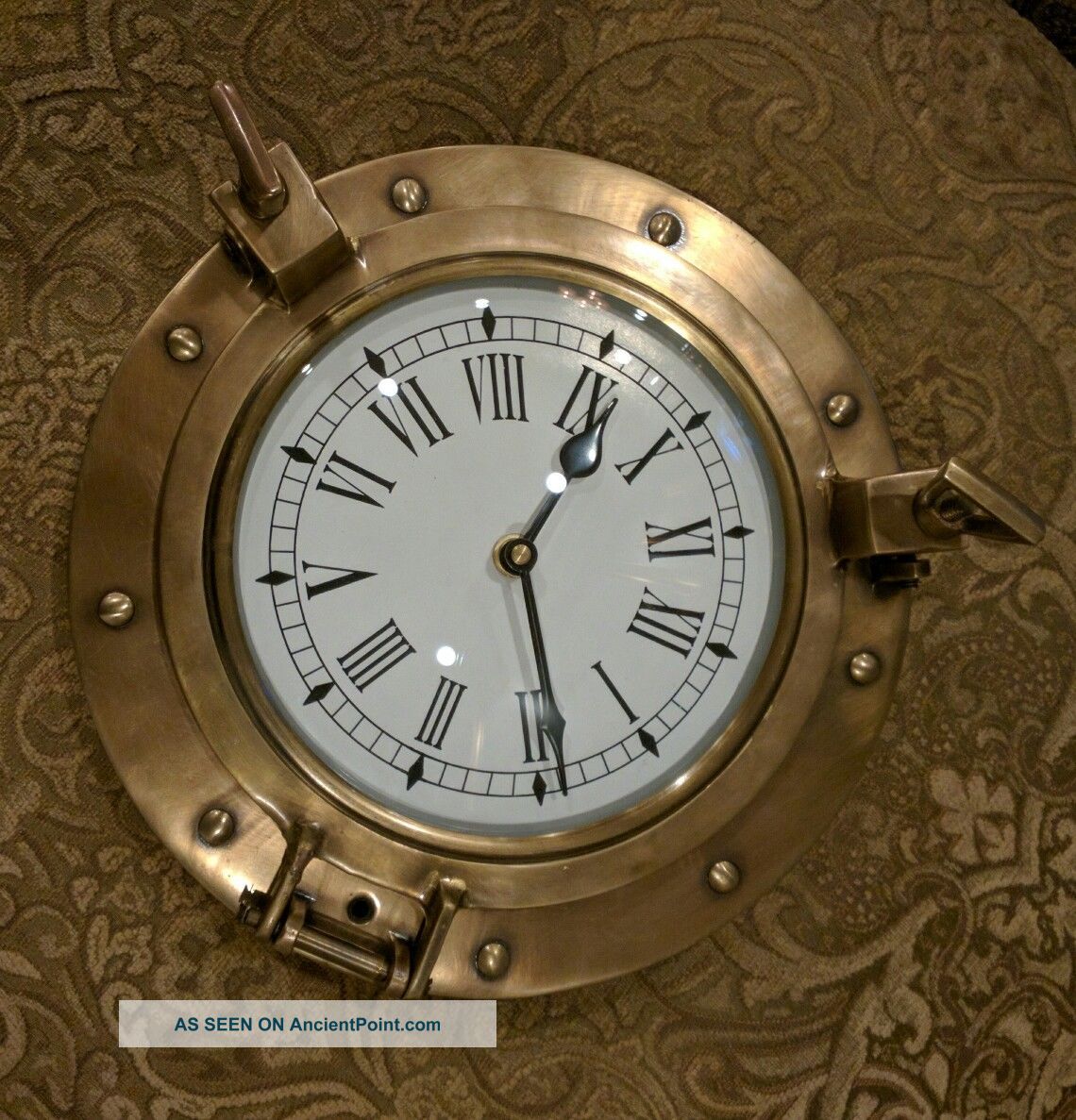 Solid Brass Ships Porthole Wall Clock Maritime Ship S Nautical Beach