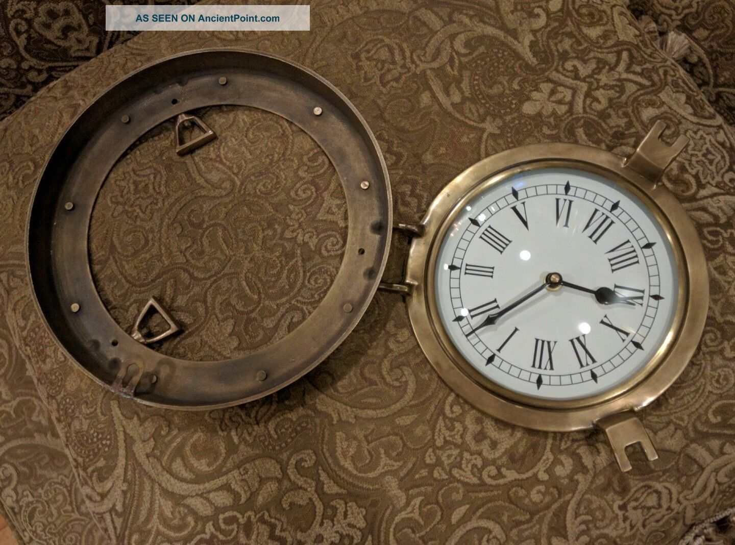 Solid Brass Ships Porthole Wall Clock Maritime Ship S Nautical Beach